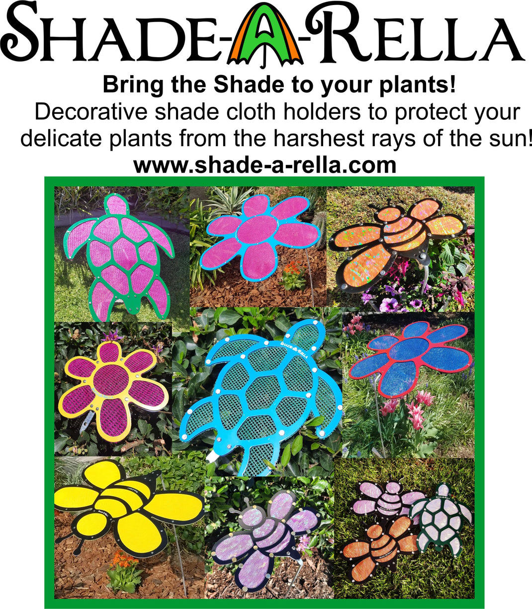 Shade-a-Rella, protect those delicate plants from the harsh sun ...